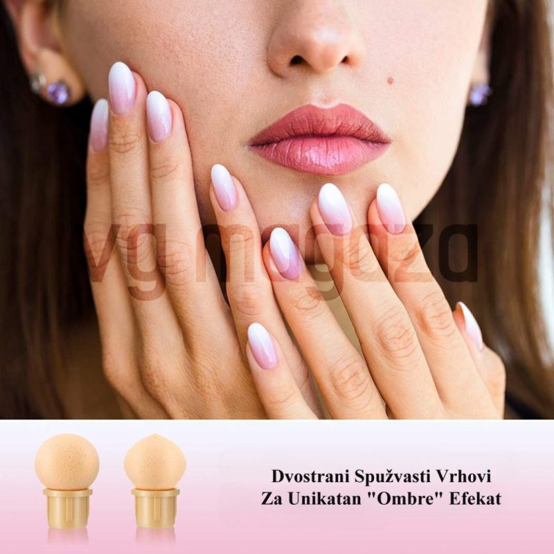 Dvostrana Četkica Za "Ombre" Dizajn Na Noktima • VG Magaza